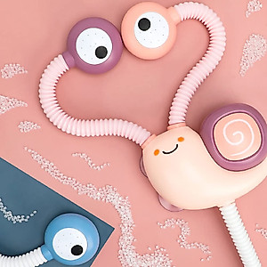 Baby Bath Shower Head Infant Bathing Toy Adorable Snail Toy Kids Playing Water Toy Shower Toy Baby Shower Toy Random Color