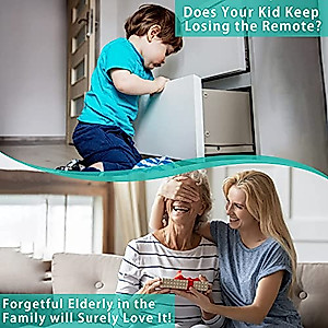 Key Finder, Stick on TV Remote Control Finder | Find My Keys Device, 4 Pack Wireless Car Key Finders That Make Noise | 115ft Range 85dB RF Key Tracker, Phone/Wallet Finder with 4 Item Locator Tags