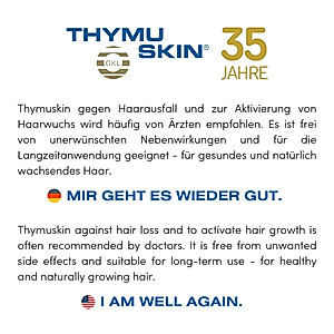 Thymuskin Forte Shampoo - Hair Shampoo, Advanced Solution for Thinning Hair, Men's and Women's Hair Loss - Step 1 (200ml)