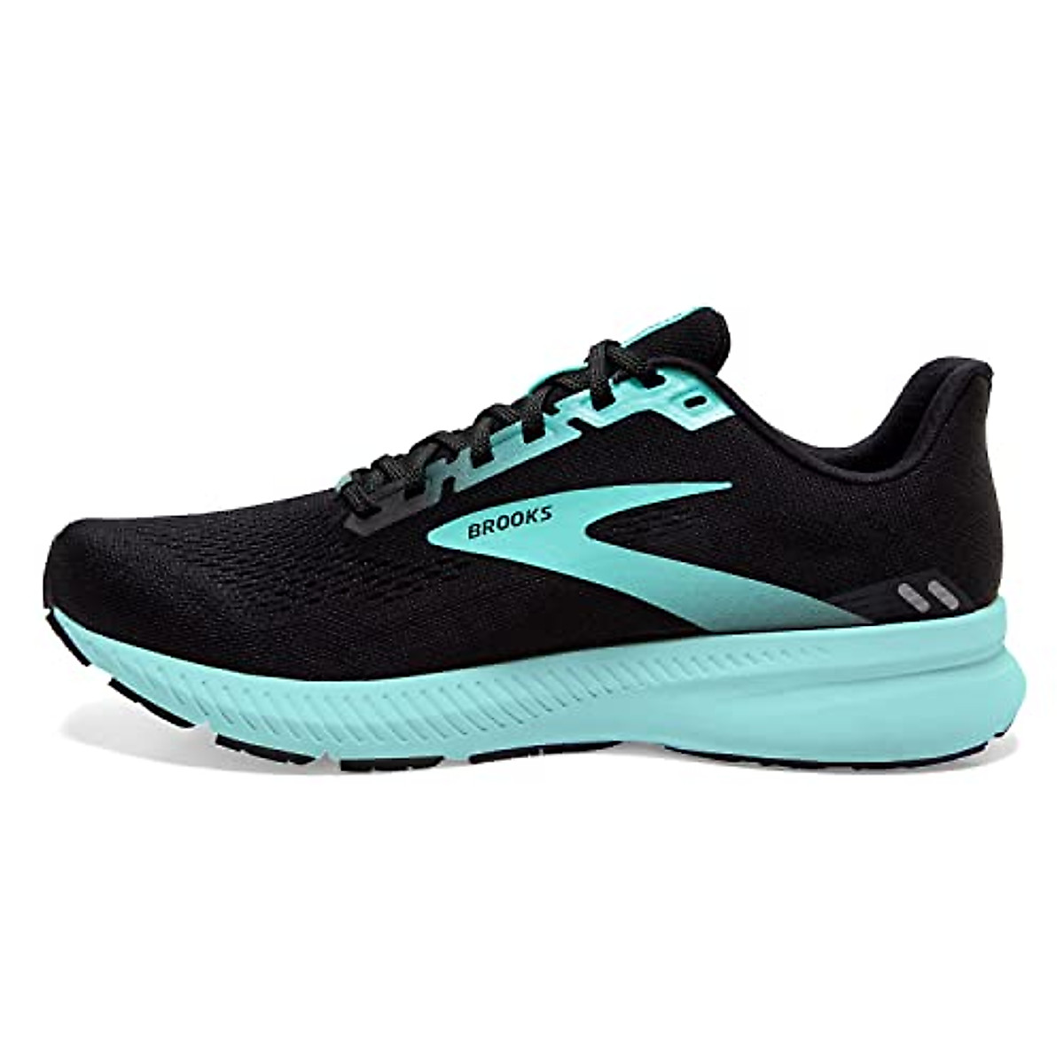 Brooks Launch 8 Women's Neutral Running Shoe - Black/Ebony/Blue Tint - 9.5 Wide