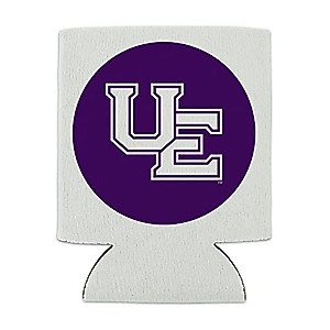 University of Evansville Primary Logo Can Cooler - Drink Sleeve Hugger Collapsible Insulator - Beverage Insulated Holder