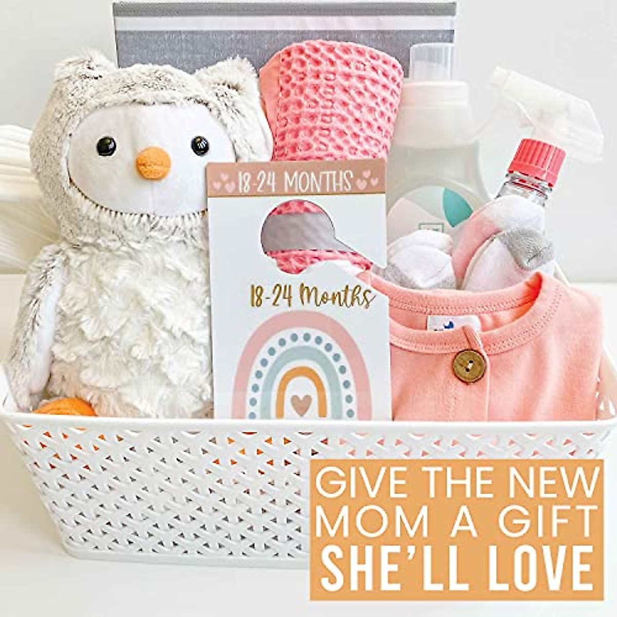 6 Baby Closet Size Dividers Baby Girl - Boho Baby Closet Dividers by Month, Baby Closet Organizer for Nursery Organization, Baby Essentials for Newborn Essentials Baby Girl, Nursery Closet Dividers