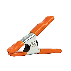 Jorgensen 3201-HT Pony Spring Clamp, 1-Inch, Silver/Orange