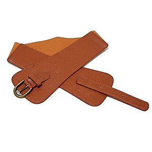 YYHJM Corset Belt Elastic Stretch Belt Women's Fashion Wide Faux Leather Waist Belt Stretchy Corset Cinch Belt