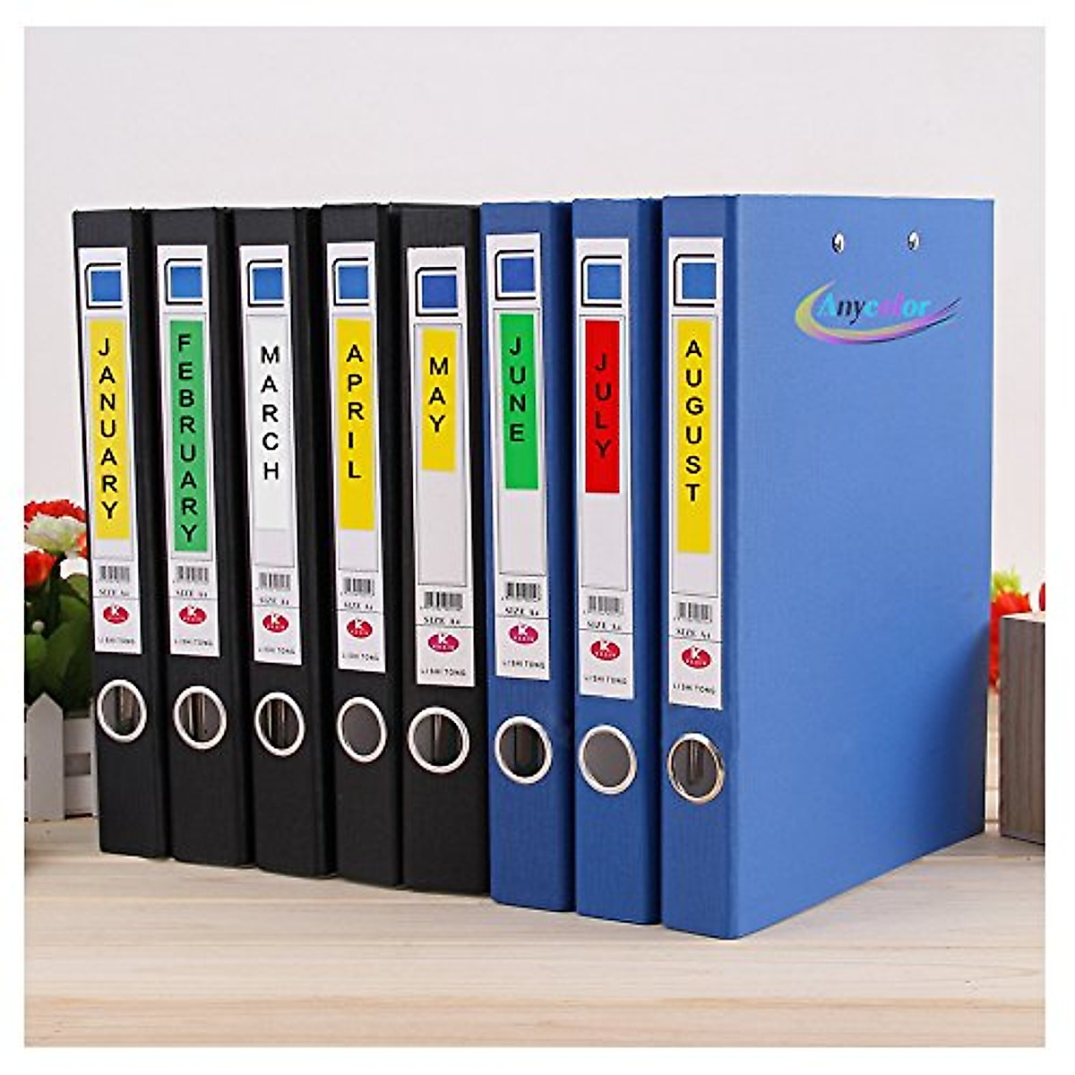 6 Pack Compatible with Brother P Touch 12mm 0.47 Inch Laminated TZ Label Maker Tape TZe TZ Label Tape for Brother Ptouch PT-D220 PT-D210 PT-H110 PT-D410 D600, White/Silver/Red/Blue/Yellow/Green