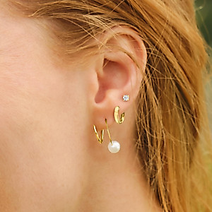 RS Pure by Ross-Simons 14kt Yellow Gold Huggie Hoop Earrings