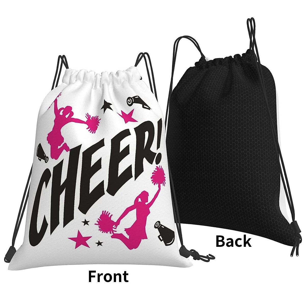 Skasueko Soccer Ball On Fire And Water With Lightening Around 3d Abstract Pattern Unisex Drawstring Gym String Bag Drawstring Backpack Waterproof Light Durable Sack Pack Sport Cinch Bag Gifts