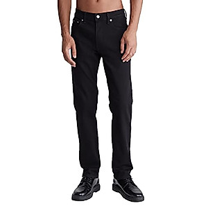 Calvin Klein Men's Straight High Stretch Jeans, Ck Classic Black, 38W x 32L