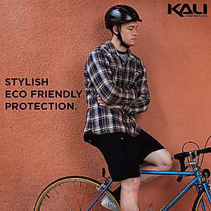 Kali Protectives Cruz Bike Helmet - Lightweight and Adjustable with Ventilation and Eye Protection Visor - Easy Adjustment Buckle for Men and Women - Urban Cycling Helmet for Kids and Adults
