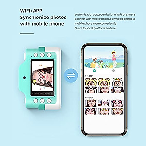 Camnoon C2 Kids Camera Digital Video Cameras for Toddler Christmas Birthday Gifts for Girls with 32MP Dual Lens 32GB TF Card Support WiFi Transmissin