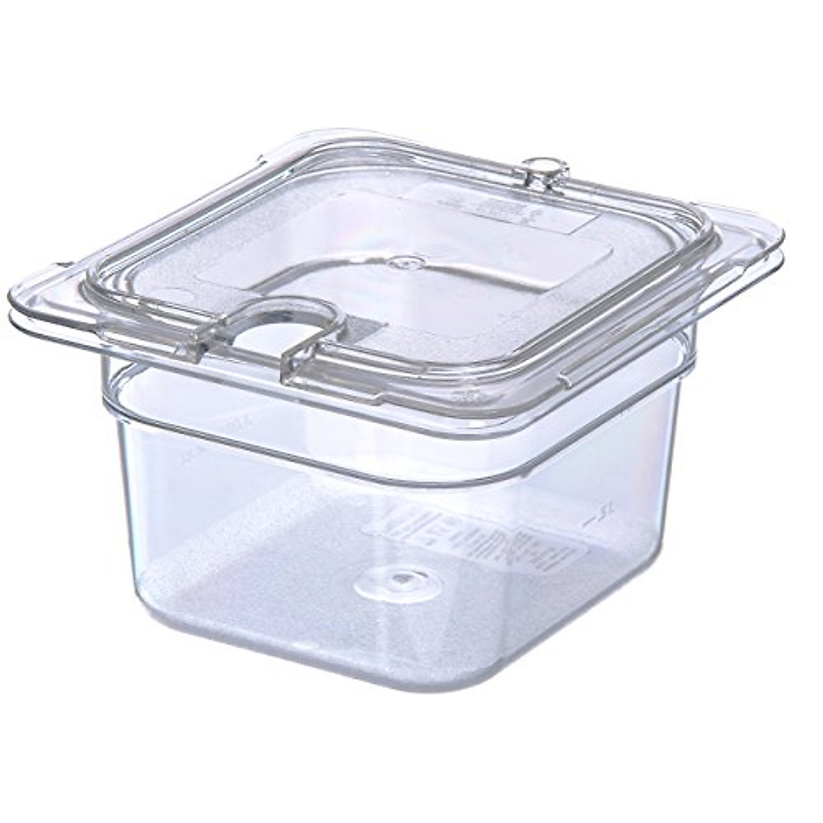 Carlisle FoodService Products Plastic Food Pan 1/6 Size 4 Inches Deep Clear