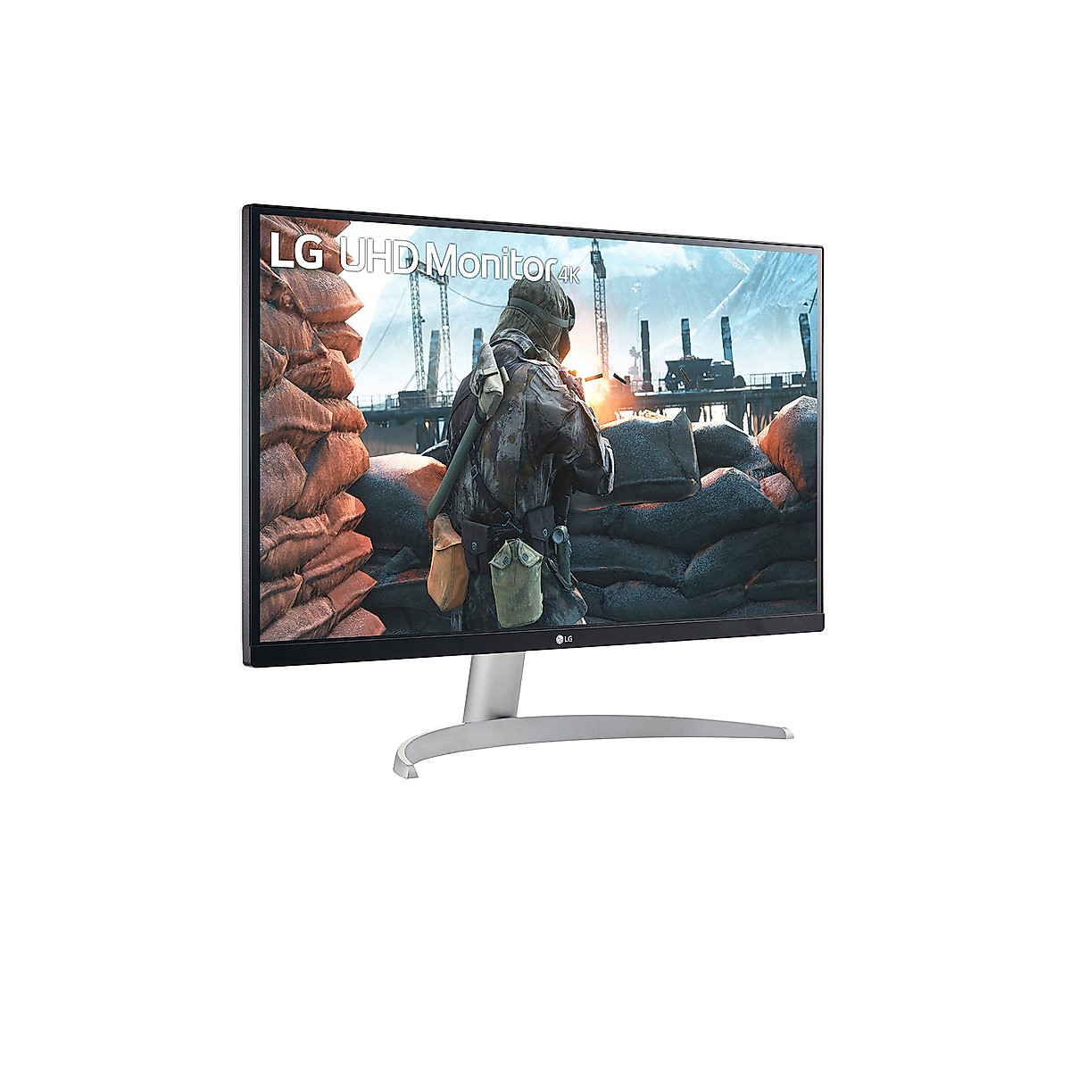 LG 27UP600-W 27" 4K UHD IPS Monitor, DCI-P3 95%, 5ms (GTG), HDMI, VESA DisplayHDR 400, AMD FreeSync, Black Stabilizer, OnScreen Control, Reader Mode, White