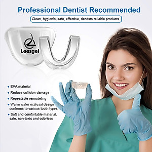 4 Pack Kids Mouth Guard for Grinding Teeth, Night Sleep Teeth Guards, Eliminates TMJ & Teeth Clenching, Stops Bruxism, Teeth Whitening Tray, Sport Athletic Mouth Guard (Kid Size only fit for Kids)