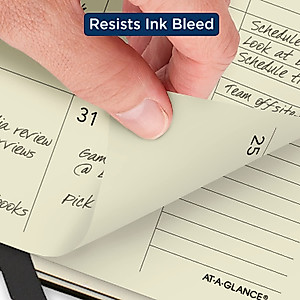 AT-A-GLANCE 2023-2024 Academic Planner, Weekly & Monthly, Hourly Appointment Book, 7-1/2" x 10", Medium, Pocket, Hardcover, Plan.Write.Remember., Black (70795705)