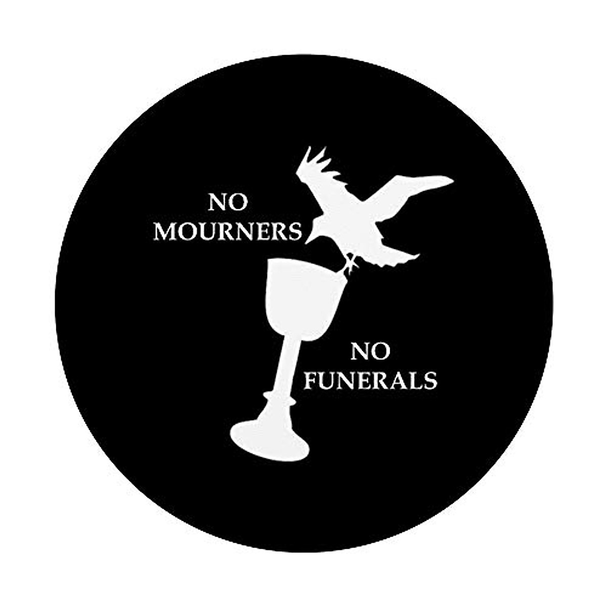 Bookworm No Mourners No Funerals Crows for book nerds PopSockets PopGrip: Swappable Grip for Phones & Tablets