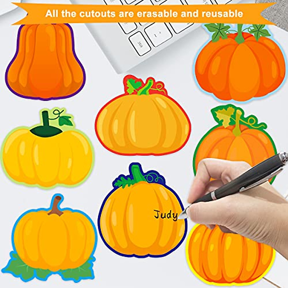 Pumpkin Cutouts Thanksgiving Cutout Fall Classroom Decoration 40 Pcs