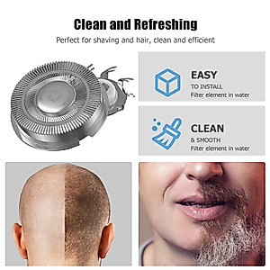 Shaver Replacement Heads Blade for Skull Shaver Pitbull Gold Pro/Pitbull Silver Pro/Pitbull Platinum Pro Electric Razor Replacement Head, 1-Set 4-Pack