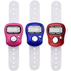 Electronic Finger Counter,(3 Pack),5 Digit LCD Electronic Digital Display Finger Hand Tally Counter Counting for Golf,Goods Counting,Lap & Knitting.
