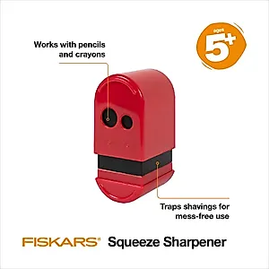 Fiskars Squeeze Sharpener, Assorted Colors