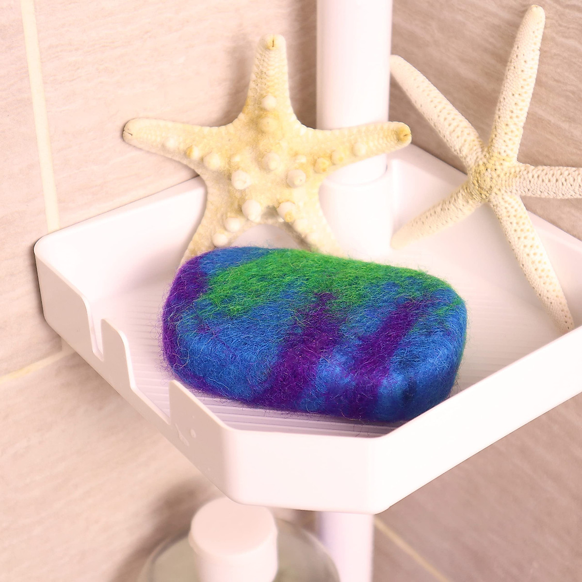 CRAFTSTARS Felted Soap Making Craft Kit, Learn to Wet Felt. for Kids and Adults, Beginners and Expert Crafters. All Materials Included with Detailed Instructions. (Rainbow)