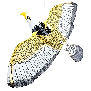 Hanging Flying Bird Luminous Eagle with Music Repellent Bird Scarer Garden Decoration Portable Household Gardening Multi Purpose Outdoor Supplies