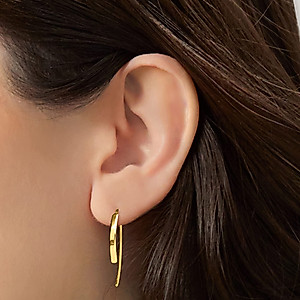RS Pure by Ross-Simons 14kt Yellow Gold Threader Earrings
