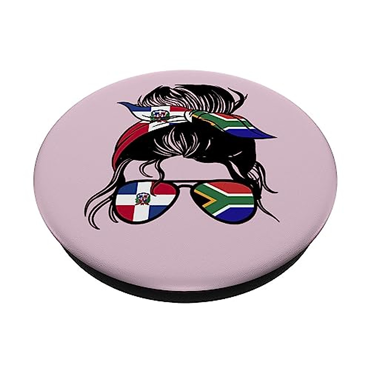 Half Dominican half South African Dominican and South Africa PopSockets Swappable PopGrip