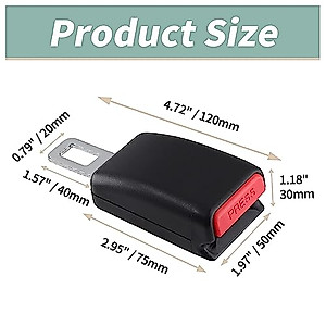 ZARINI 2Pcs Seat Belt Extender.Car Holder for Most Model