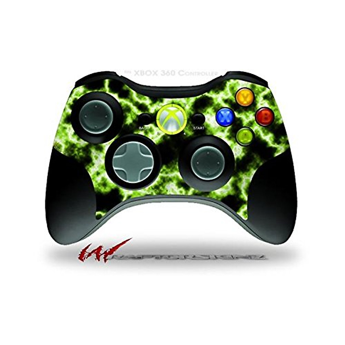 Electrify Green - WraptorSkinz Decal Style Vinyl Skin compatible with XBOX 360 Wireless Controller (CONTROLLER NOT INCLUDED)