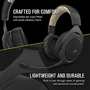 Corsair HS70 PRO Wireless Gaming Headset — Cream (Renewed)