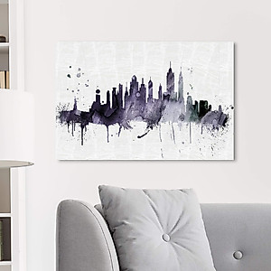 Wynwood Studio Cities and Skylines Wall Art Canvas Prints 'NY Skyline'