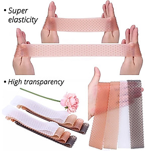 LULALA TOO No-Slip Wig Grip Band Transparent Silicone Wig Band Comfort Head Hair Band Extra Hold Wig Headband Adjustable Women Hair Wig Band (White)