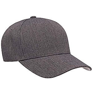 Flexfit mens Heatherlight Cap, Melange Dark Grey, Large-X-Large US