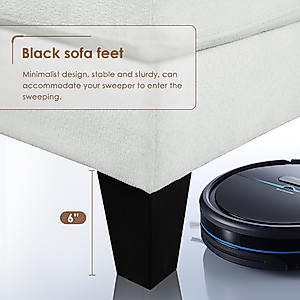 Merax Granular Velvet U Shaped Sectional Sofa,Modern U Shape Sofa Sectional with Double Chaise,6-Seat Sofa Couch for Living Room,Bedroom,Beige