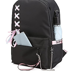 ISaikoy Anime The Promised Neverland Backpack Shoulder Bag Bookbag Student School Bag Daypack Satchel 12