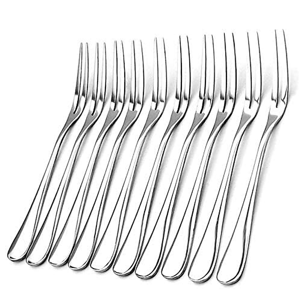 20 Pack Appetizer Dessert Forks, Stainless Steel Mini Salad Fruit Tasting Forks Cocktail Fork (Appetizer)