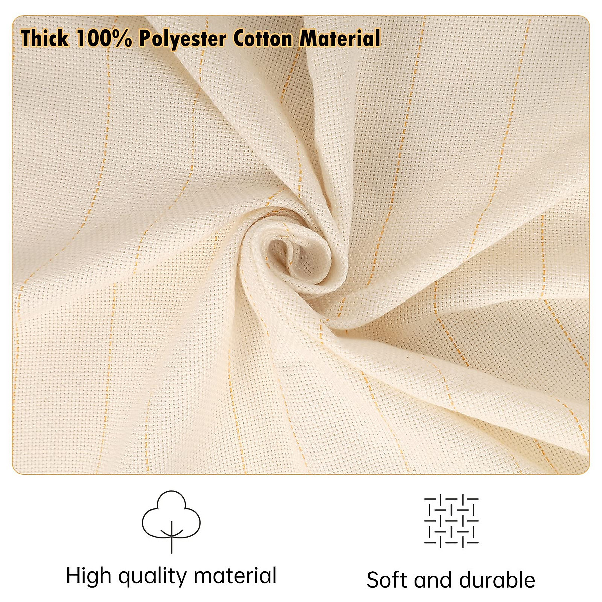 85" x 85" Primary Tufting Cloth with Marked Lines,Monk Cloth Fabric for Punch Needle,Large Overlocking Tufting Cloth,Burlap Tufting Cloth for DIY Rug-Punch Tufting Gun