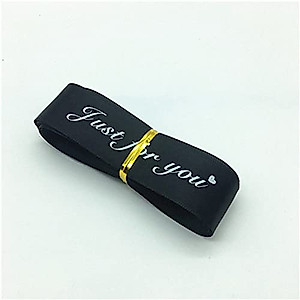 10/25mm*5Yards Letter Printed Polyester Satin Ribbon for Wedding Decor DIY Handmade Bow Craft Valentine's Day Gifts Wrapping