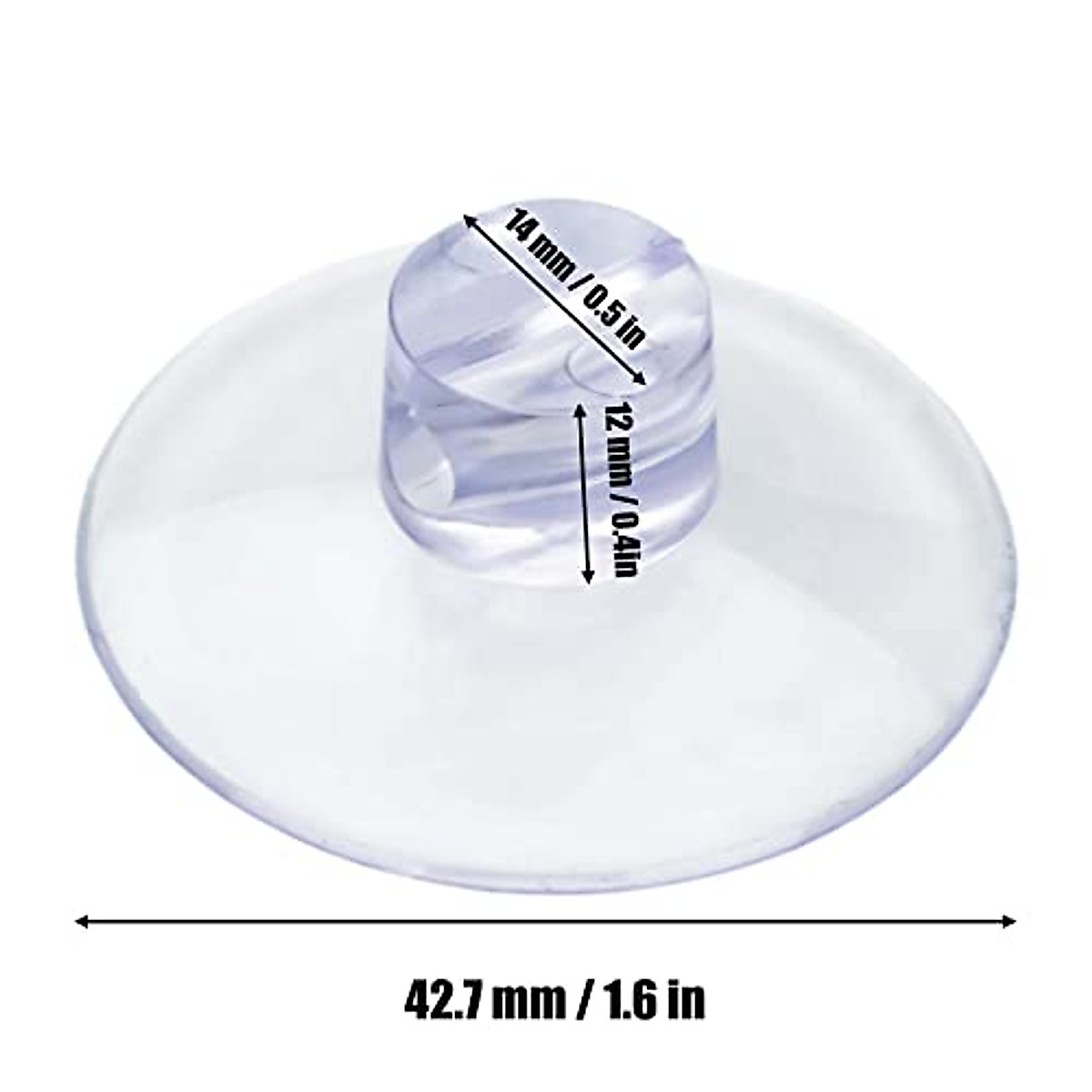 Sankoly 4 Pcs Bathroom Shower Caddy Connectors Suction Cups PVC Heavy Strength Clear Sucker Without Hooks for Regular Shower Caddy Basket Christmas Light