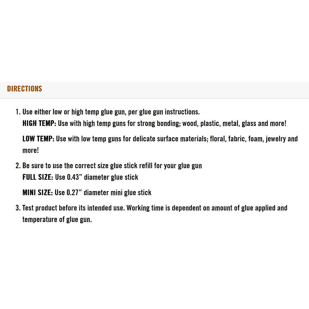 Gorilla Hot Glue Sticks, Mini Size, 4" Long x .27" Diameter, 75 Count, Clear, (Pack of 1)