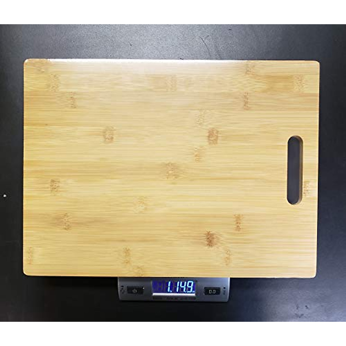 (Set of 10) 15"X11" Thick Sturdy Bulk Rectangular Plain Bamboo Cutting Boards | For Customized Engraving Gifts | Wholesale Premium Blank Board (With Handle)