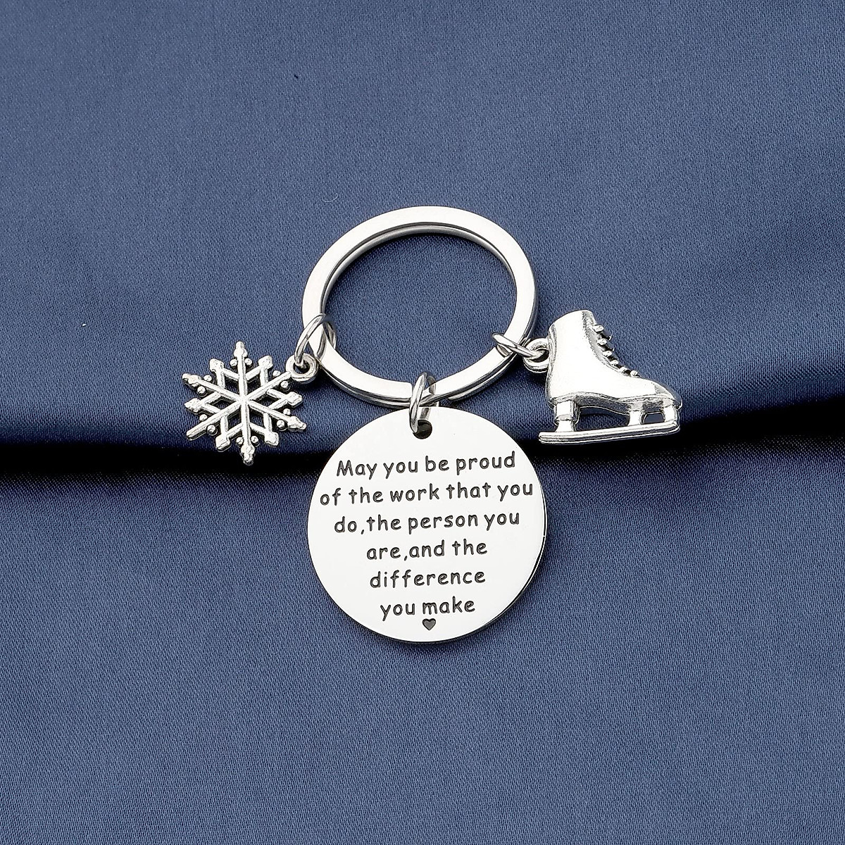 SEIRAA Skating Coach Gift Roller Skating Ice Skate Jewelry May You be Proud of The Work You Do for Skating Lover (Skating Keychain)