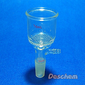 Deschem 500ml,24/40,Suction Filtration Device,47mm Buchner Funnel & Glass Flask