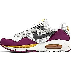 Nike Women's Air Max Correlate Shoes, White/Dark Grey-University Gold-Rave Pink, Size 7