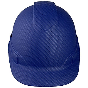 Pyramex Ridgeline Cap Style Hard Hat 4 Point Ratchet Matte Blue Pattern