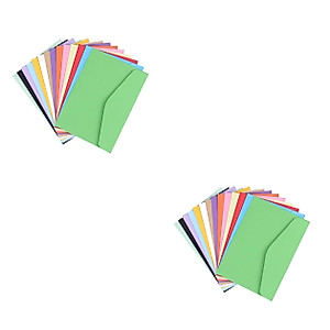 EXCEART 140 Pcs Postcard Envelope Invitation Cards Envelope Letter Envelopes Blank Greeting Cards Party Invitation Envelope Blank Cards Wedding Cards Simple Clamshell Folding Paper