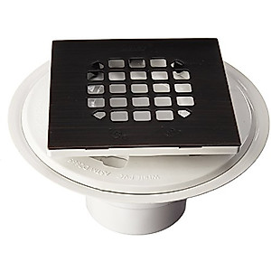 Oatey 42398 Square Orb Strainer, Small, White