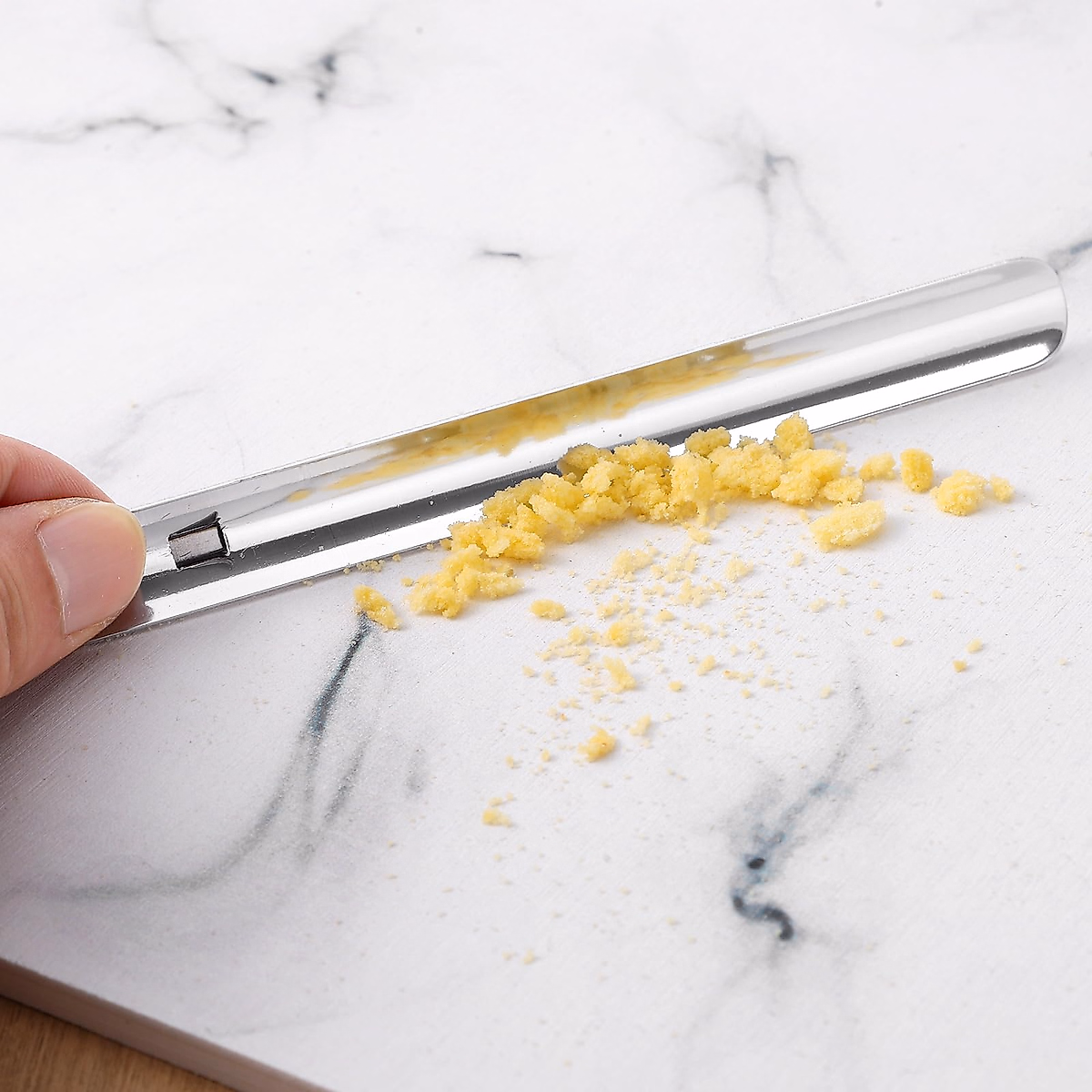 Unomor 5pcs Restaurant Crumb Sweepers, Stainless Steel Crumb Scraper Table Crumb Sweepers Bread Crumber Cleaner Kitchen Crumber Tool for Waiters Waitresses and Servers