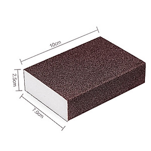 Ciieeo Cleaning Brush Sponge Sanding Block 12pcs Sponge Dry Grinding Bottle Brush Sponge Sanding Pads Pot Pan Brush