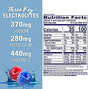 Pedialyte Advancedcare Electrolyte Solution With Preactiv Prebiotics, Hydration Drink, Blue Raspberry, 1 Liter